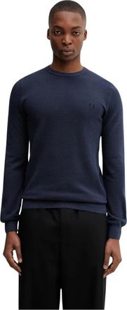Fred Perry Round-Neck Strickwaren - - Knitwear - Herren - Blau - L