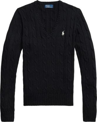 Polo Ralph Lauren Femme, Pulls, Noir, Taille: 44 FR V-neck Tricots