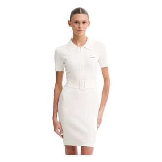Guess Robe Laurene - Femme - Robes - Beige - Taille: 44 FR