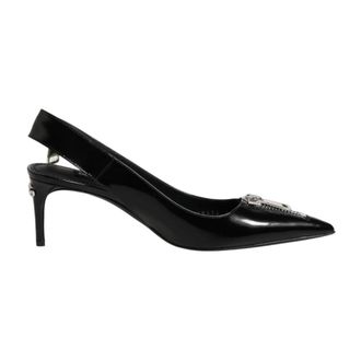 Dolce & Gabbana Talons compens&eacute;s en cuir &agrave; fermeture &eacute;clair - Femme - Chaussures - Noir - Taille: 37 EU