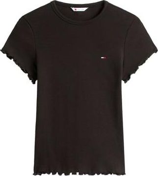Tommy Hilfiger T-shirt droit en coton m&eacute;lang&eacute;