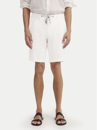 Bugatti Stoffshorts 1949-76419C D Wei&szlig; Regular Fit