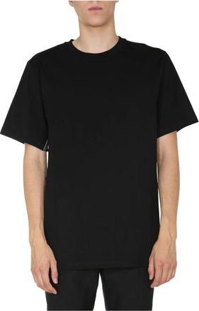 Stella McCartney Homme, Tops, Noir, Taille: 2XS T-shirt oversize &agrave; col rond