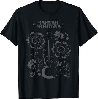 Disney Channel Hannah Montana Floral Guitar T-Shirt