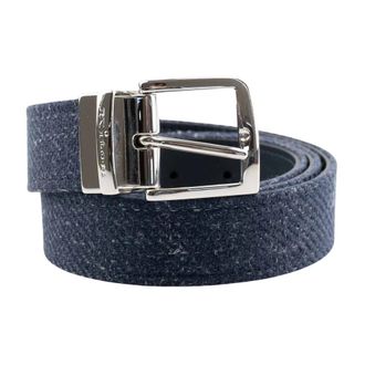 Kiton Homme, Accessoires, Bleu, Taille: 115 CM Mixed-Material Belt