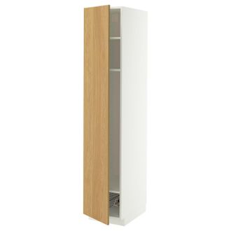 IKEA METOD Hochschrank mit B&ouml;den/Drahtkorb