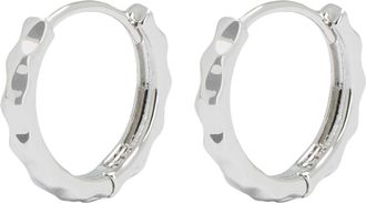 8 by YOOX CARVED SMALL HOOPS