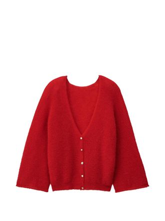 BA&SH Gekn&ouml;pfter Isaac Cardigan - Rot