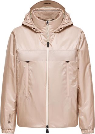 Moncler Moncler Fergana Windstopper Hooded Short Down Jacket, Women, Pink, Size: 0