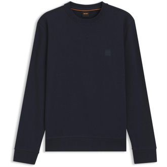 HUGO BOSS Westart Sweatshirt f&uuml;r Herren, Rundhalsausschnitt, Premium-Baumwolle (Dunkelblau)