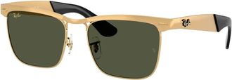 Ray-Ban unisex, Accessoires, Jaune, Taille: 56 MM Lunettes de Soleil Wayfarer Deluxe