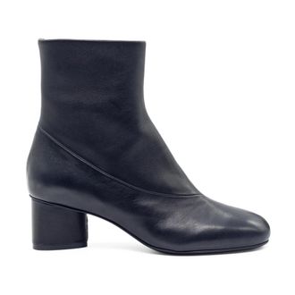 Vic Mati&eacute; Femme, Chaussures, Noir, Taille: 37 1/2 EU H12 Drop - Bottine minimaliste noire en cuir