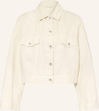 Brunello Cucinelli Brunello Cucinelli Jacke Mit Leinen Mit Schmucksteinen weiss