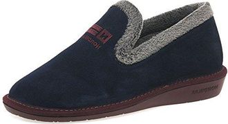 Nordikas Pantoufles &agrave; dos ouvert Top Line pour femme, Daim bleu marine, 39 EU