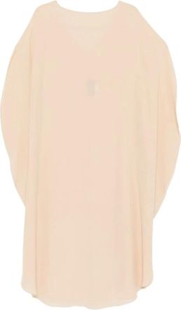 Gianluca Capannolo unisex, Robes, Beige, Taille: 42 FR Iris Asymmetrical Dress