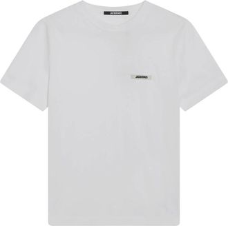 Jacquemus Femme, Tops, Blanc, Taille: 36 FR Le T-shirt Gros Grain