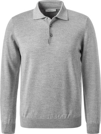 Gran Sasso Herren Pullover grau unifarben