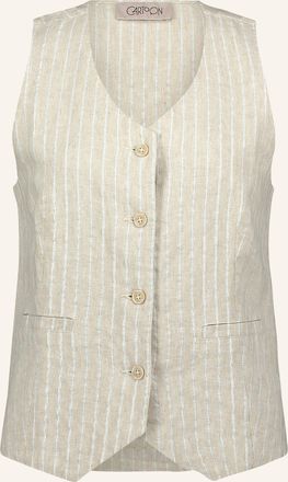 Cartoon Cartoon Blazerweste Mit Leinen beige