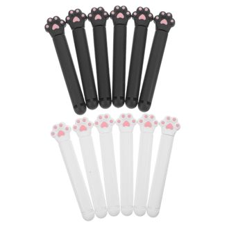 SOLUSTRE 12st&uuml;cke Snack-clip in Katzenpfotenform Cartoon-frischhalteclips F&uuml;r Lebensmittelbeutel Luftdichter Verschluss F&uuml;r Snacks Aufbewahrungsclips F&uuml;r K&uuml;che