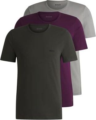 BOSS Hommes TShirtRN 3P Classic T-Shirt à Logo brodé, en Lot de Trois