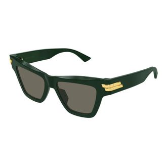 Bottega Veneta Lunettes de soleil oeil de chat - Femme - Accessoires - Vert - Taille: 53 MM