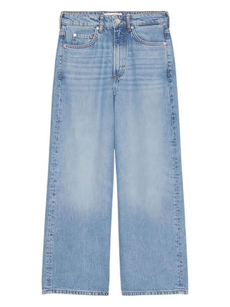 Marc O'Polo jean court &agrave; patch logo - Bleu