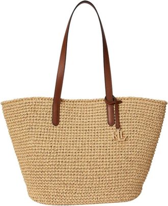 Ralph Lauren Femme, Sacs, Beige, Taille: ONE Size Lainey Shopper