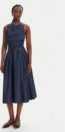 Elisabetta Franchi Coctailkleid AB-T52-52E2-V440 Dunkelblau Regular Fit