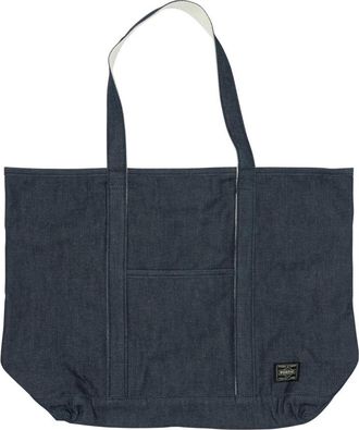 Porter-Yoshida & Co. Homme, Sacs, Bleu, Taille: ONE Size Jean Tote Bag (M) Rigide