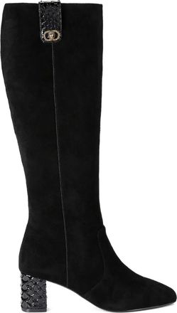 Kurt Geiger Chelsea-Boots mit Blockabsatz 55mm - Schwarz