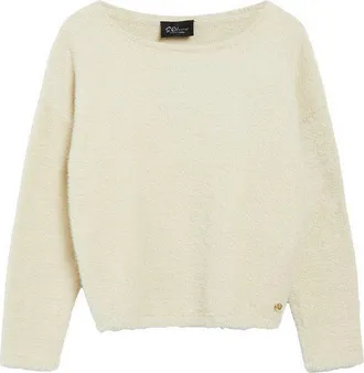 s.Oliver Black Label Strickpullover U-Boot-Ausschnitt, Regular Fit, Viskosemix