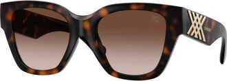 Burberry Femme, Accessoires, Brun, Taille: 53 MM Be4489U Lunettes de soleil