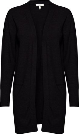b.young BYNONINA Damen Lange Strickjacke Feinstrick Cardigan Longstrickjacke, Gr&ouml;&szlig;e:2XL, Farbe:Black (80001)