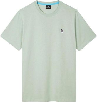 Paul Smith Homme, Tops, Vert, Taille: L T-shirt Z&egrave;bre