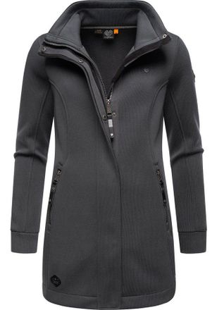 Ragwear Sweatjacke Letrice Bonded Elegante Zip-Jacke mit hohem Kragen in Feinstrickoptik