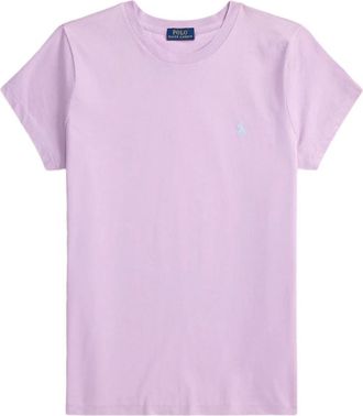 Polo Ralph Lauren Femme, Tops, Violet, Taille: 42 FR T-shirt en coton avec logo