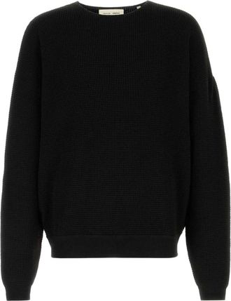 Fear of God Homme, Sweatshirts et sweats &agrave; capuche, Noir, Taille: L Waffle Crewneck 90s Sweater