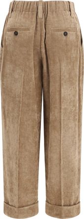 Brunello Cucinelli Corduroy Tailored Trousers - Beige