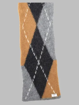 Filippa K Argyle Pattern Alpaca Scarf - Gray