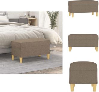 vidaXL Sitzbank Taupe 70x35x41 cm Stoff - Sitzbank - Flurbank - Sofa - Couch - Polstermöbel