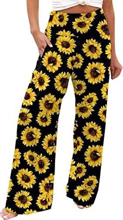 Generic Pantalon Fuseau Femme - Pantalon Long à Jambe Large pour Femme Taille Haute Cordon de Serrage Poids Ample Fit Pantalon décontracté Pantalon Confortabl