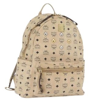 MCM Pre-owned Plastic Backpack - - Pre-owned - Damen - Beige - ONE SIZE