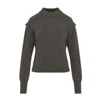Alberta Ferretti Rundhals-Strickware - - Knitwear - Damen - Grau - S