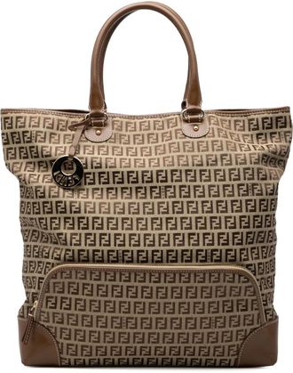 Fendi Shopper - Zucchino Canvas Chef Shopping Tote - Gr. unisize - in Braun - f&uuml;r Damen