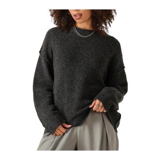 MY ESSENTIAL WARDROBE Grauer Strickpullover f&uuml;r Frauen - - Knitwear - Damen - Schwarzk - M