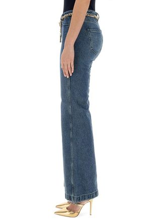 Michael Michael Kors Flare Fit Denim Jeans - Blue