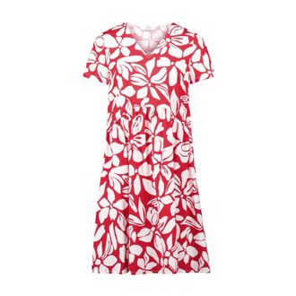 Vera Mont Robe d&eacute;t&eacute; en coton - Femme - Robes - Rouge - Taille: 48 FR