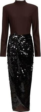 Rotate Robe manches longues &agrave; sequins