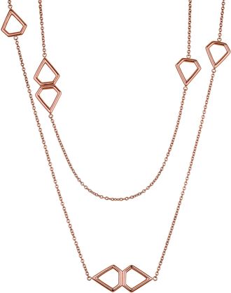 Liebeskind BERLIN Damen-Kette mit Anhänger Edelstahl mattiert 85 cm - LJ-0012-N-85