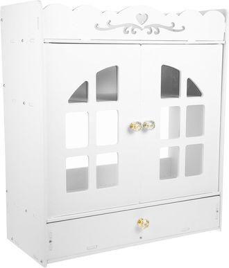 DOITOOL Wandhängendes Badezimmer Regal Aufbewahrungsbox Staubdichtes Kosmetik Organizer Badzubehör Hängeschrank Bad Für Toilettenbereich Und Waschraum